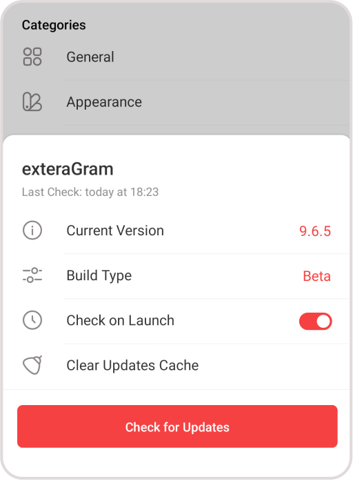 exteraGram – custom Telegram client